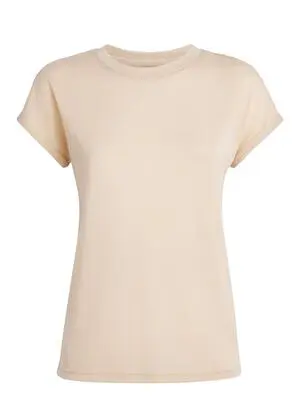 Eleventy Metallic Thread T-shirt - Beige