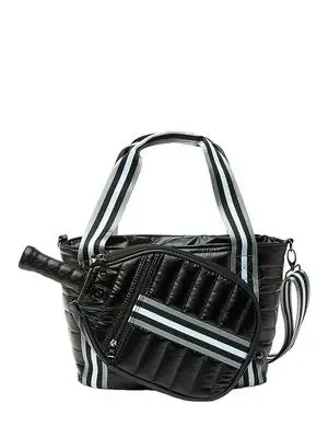 THINK ROYLN Ace Of The Court Quilted Nylon Pickleball Bag - Black