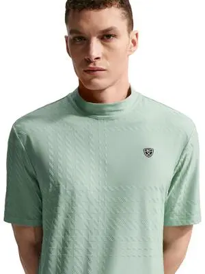 Nike Tartan Mock Neck Dri-fit Top - Green