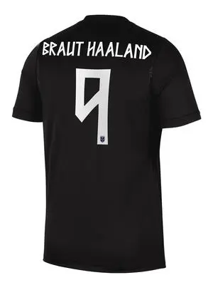 Nike Erling Braut Haaland Norway National Team 2026 Stadium Home Soccer Jersey - Grey