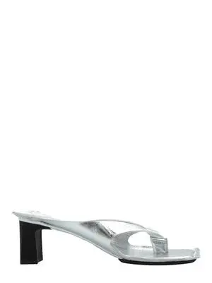 MAISON MARGIELA MM6 Maison Margiela Metallic Heeled Mules