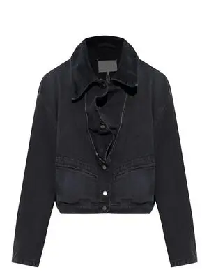 MAISON MARGIELA Oversize Denim Jacket - Black