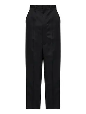 MAISON MARGIELA Wool Pleated Trousers - Black