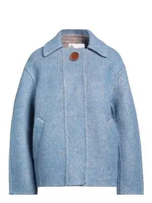 Tory Burch Wool Blend Coat - Blue