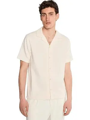 Vince Cabana Shirt Clothing - Bone