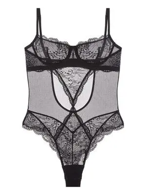 JOURNELLE Sapna Bodysuit Noir - Black