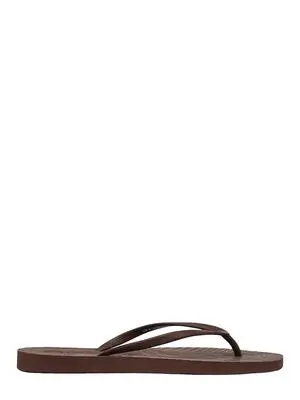 VELOUR Tapered Flip Flops - Brown