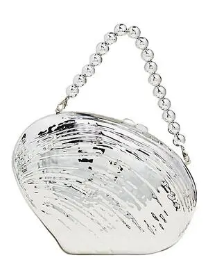 LULLA COLLECTION Convertible Shell Handbag - Silver