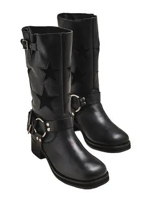 DINGO Blacklist Moto Boots - Black