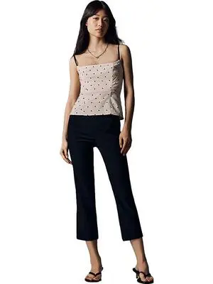 Maeve Pull-on Capri Pants - Black
