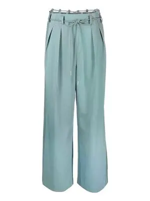 Andersson Bell Cropped Trousers With Rope Detailing - Blue