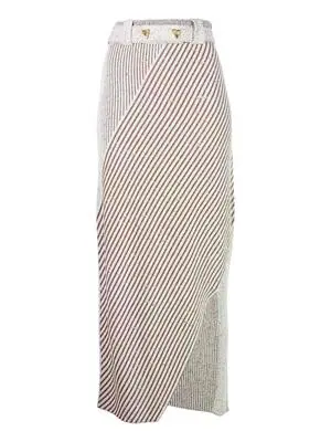 AERON High Waist Mid-length Skirt - Brown