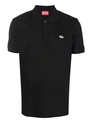 DIESEL® Cotton Polo Shirt - Black