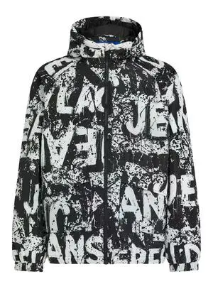 Karl Lagerfeld Logo Print Hooded Jacket - Black