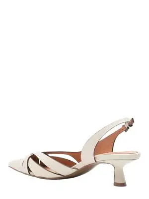 BIBI LOU Crossover Strap Slingback Sandals - Neutrals