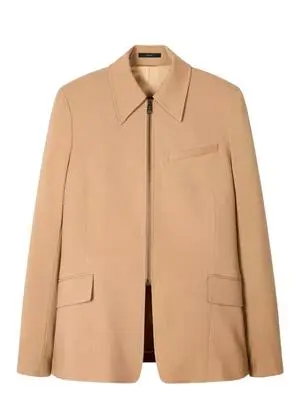 Paul Smith Zip-up Pointed-collar Blazer - Neutrals
