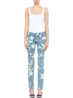 Givenchy Bleached Star Skinny Jeans - Blue