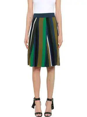 Kenzo Striped A-line Skirt - Multicolour