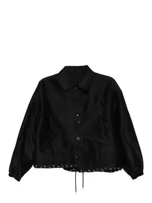 Undercover Printed Hem Jacket - Black