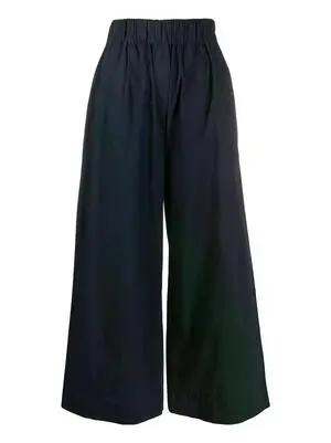 Woolrich Wide-leg Cropped Trousers - Blue