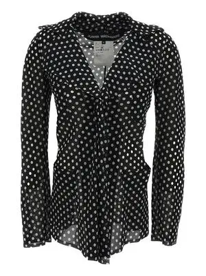 Junya Watanabe Polka Dot Single-breasted Blazer - Black