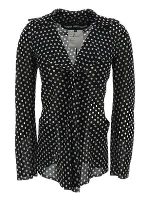 Junya Watanabe Polka Dot Single-breasted Blazer - Nero