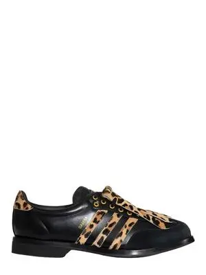 Adidas Samba Leopard Print Derby Shoes - Core Black/gold Metallic