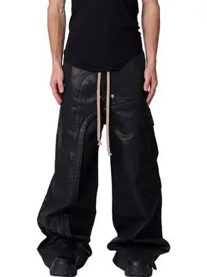 Mnml Waxed Oversize Cargo Pants - Black