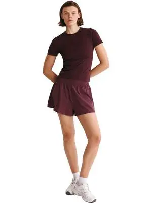 H&M Double-layered Sports Shorts - Boysenberry