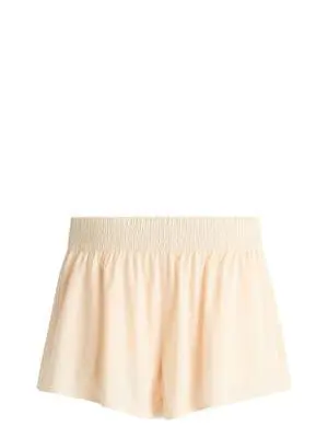 H&m Double-layered Sports Shorts - Butter Yellow