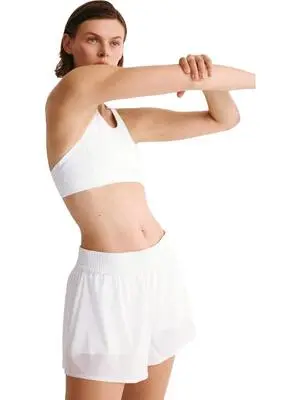 H&M Double-layered Sports Shorts - White