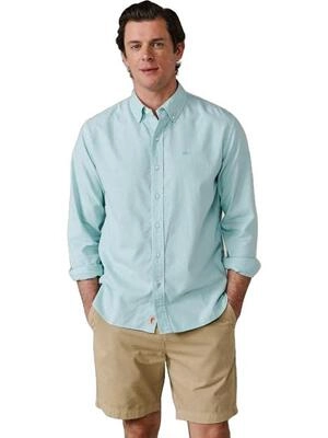 Aubin Horkstow Lightweight Oxford Shirt - Mint