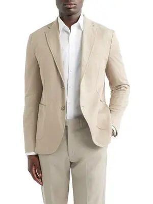 GRUNER 1949 Alfi Piqué Sport Coat - Tan
