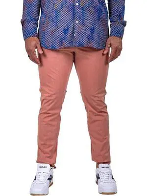MACEOO Marthyr Slim Fit Stretch Pants - Pink
