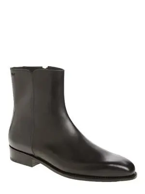 J.M. WESTON JM WESTON Fusain Zip-Up Leather Boots