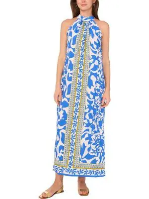 Vince Camuto Sleeveless Tie Back Maxi Dress - Dew Blue