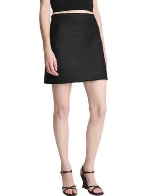 KENNETH COLE Ribbed Pencil Skirt - Black