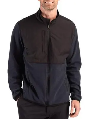 CBUK BY CUTTER & BUCK Hunts Point Epic Comfort Mixed Media Jacket - Black