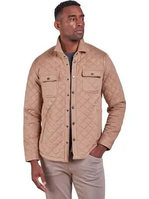 RYE 51 The Pike Quilted Shirt Jacket - Camel
