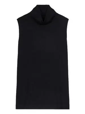 Gobi Cashmere Cashmere Silk High-neck Sleeveless Top - Black