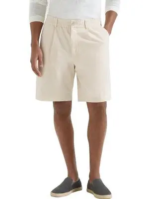 Brunello Cucinelli Gabardine Pull-up Bermuda Shorts - Panama
