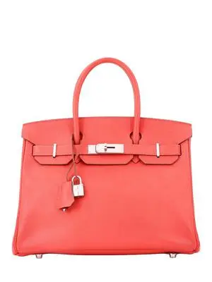 Hermès Birkin Handbag Epsom With Palladium Hardware 30 - Pink