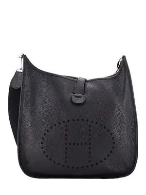 Hermès Evelyne Bag Gen Ii Clemence Gm - Black