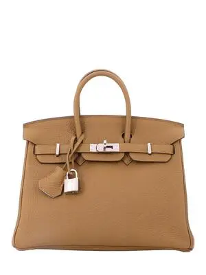HERMÈS Birkin Handbag Verso Togo With Palladium Hardware 25