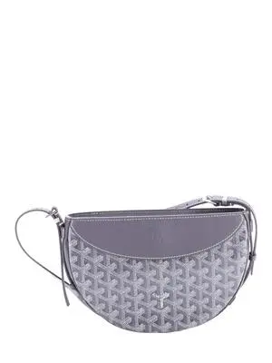 Goyard Hirondelle Shoulder Bag Coated Canvas And Leather - Gray