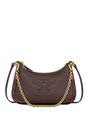 Mcm MCM Aren Duo Hobo In Maxi Visetos And Calfskin Cinnamon