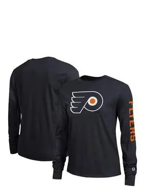Champion Philadelphia Flyers Graphic Long Sleeve T-shirt - Black