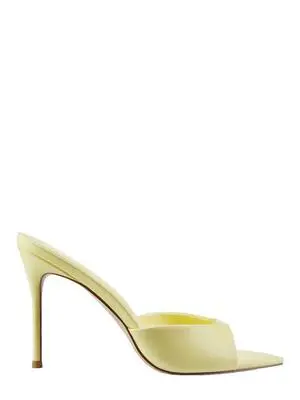 FEMME Bella Mule Stiletto Heel - Baby Yellow