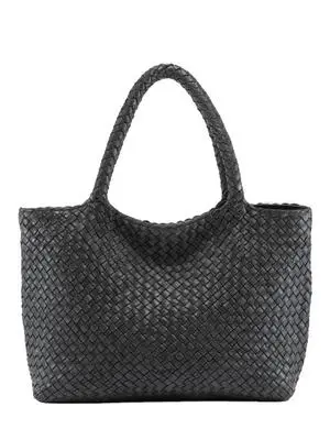 Officine Creative Officine Creative Raquel 001 Hand-Woven Shoulder Bag Black