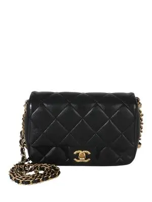 CHANEL Chanel Quilted Lambskin Small Flap Bag